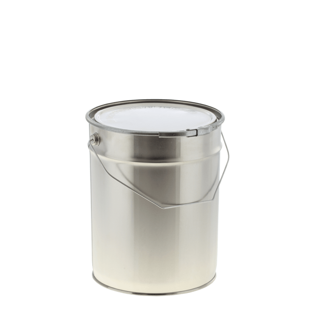 10 liter metalspand 230/291 UN godkendt m/låg og spændebånd og ...